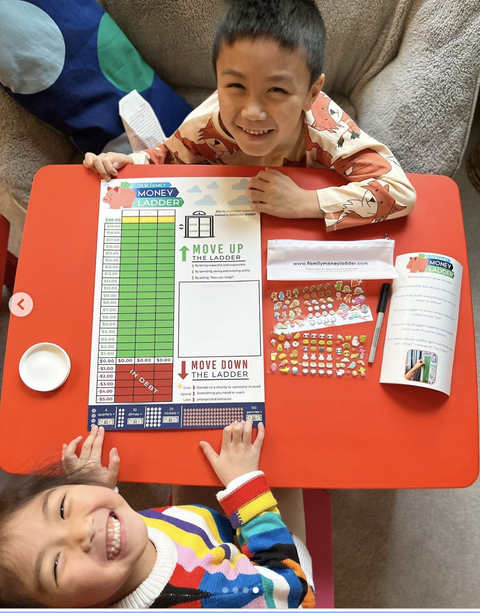 Family Money Ladder | Easy and Fun way to teach kids the value of a ...